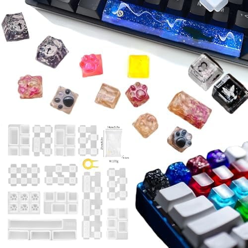 Keycap Resin molds,Keycaps Epoxy Resin Casting Molds,Set for ...