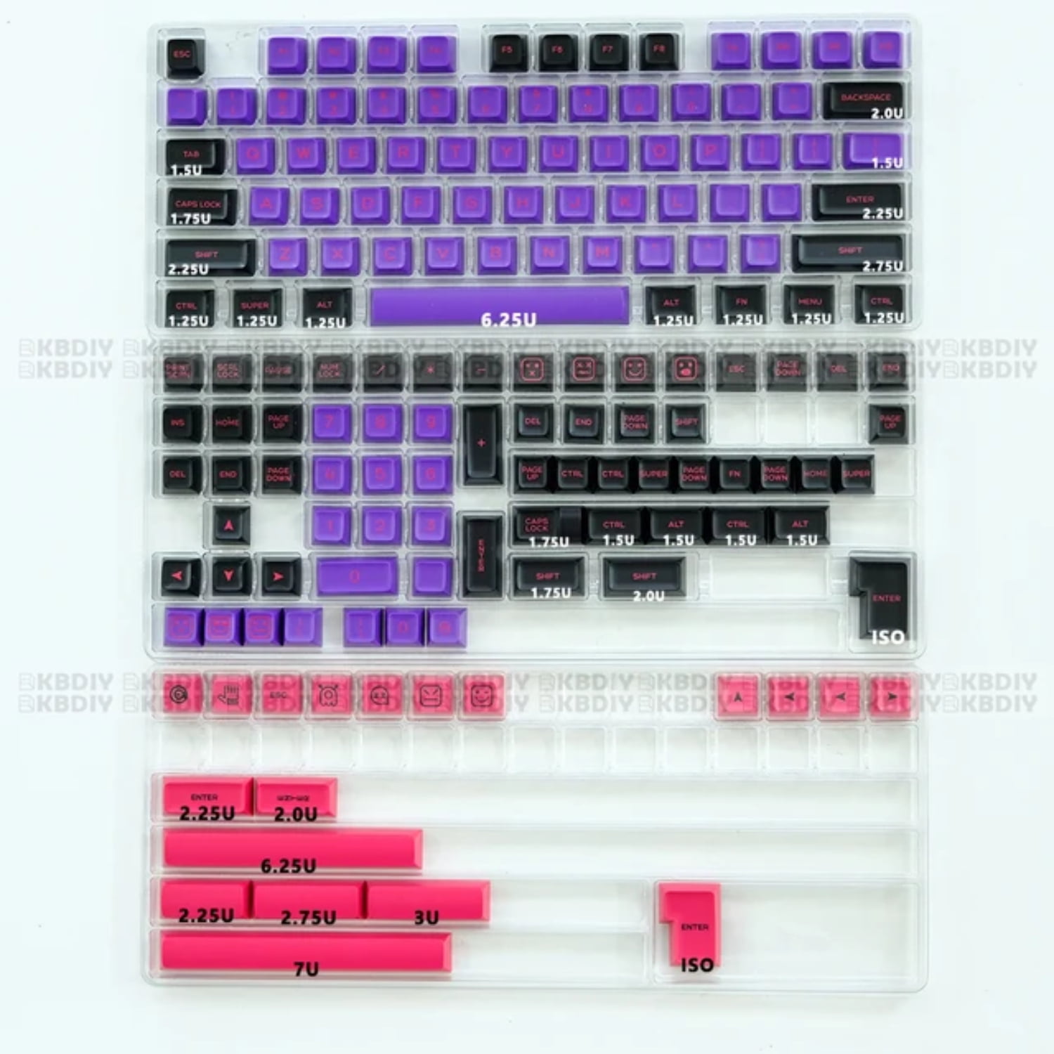 Stylish and Unique High-Quality SA Profile Double Shot PBT Keycaps Kit ...