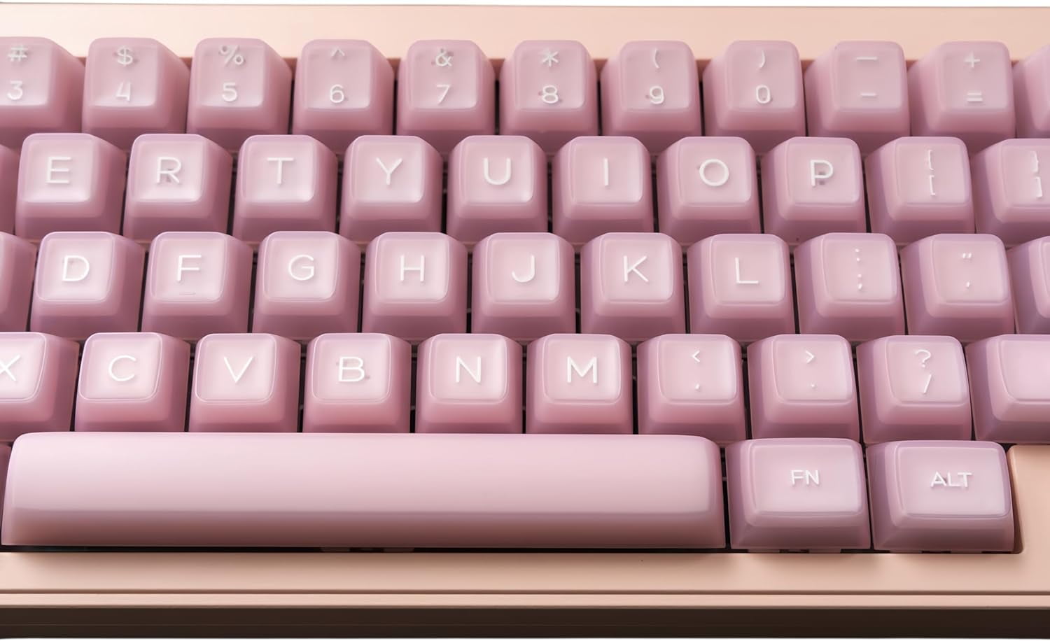 Keycap Set Pink Jade 160 Keys RSA Profile PBT Keycaps Double Shot ...