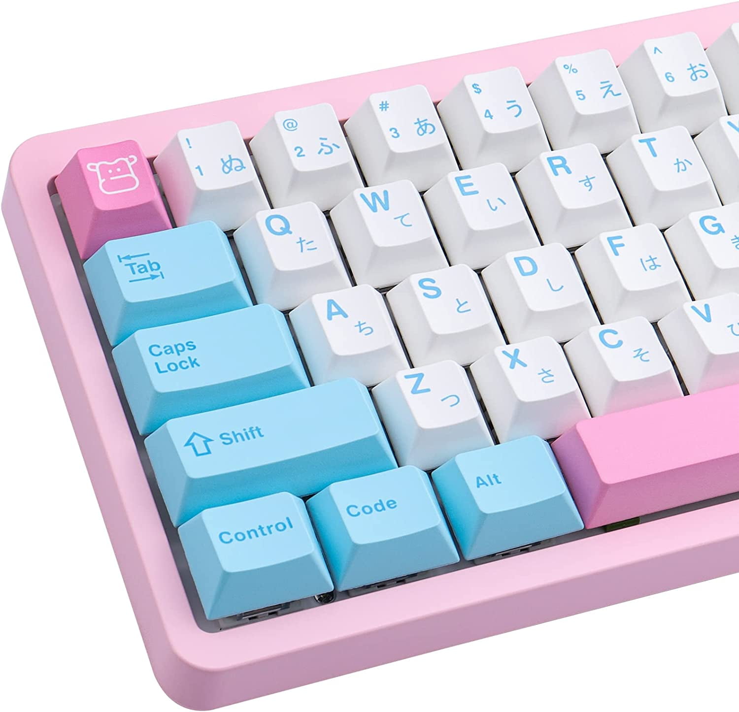 Keycaps 140 Keys PBT Dye-Sublimation Milk Keycap Cherry Profile Cute ...