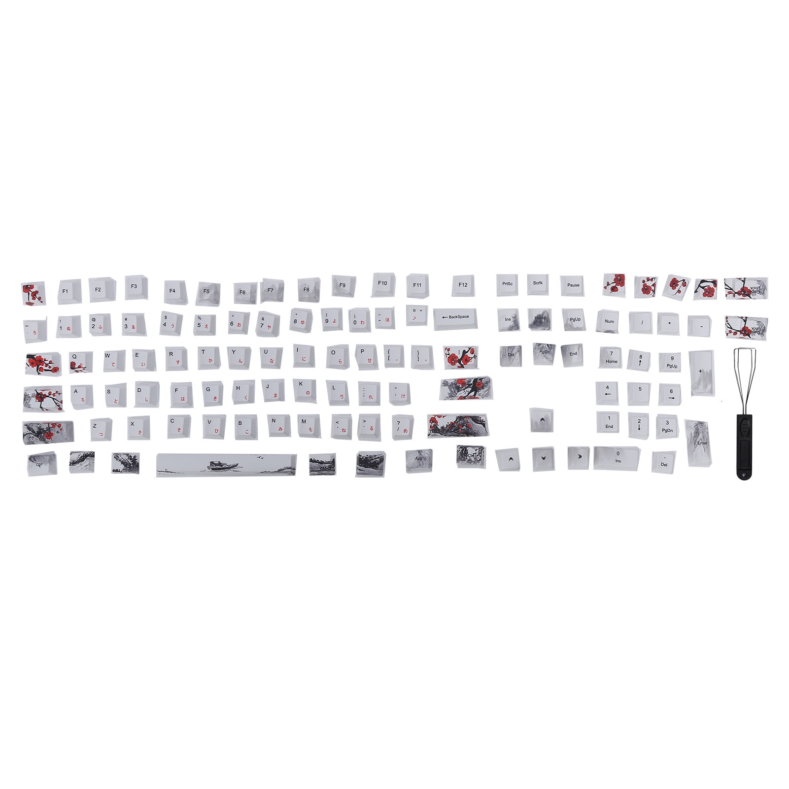 Keycaps PBT 5Sided Sublimation 110 Keys Keyboard Caps for Mechanical ...