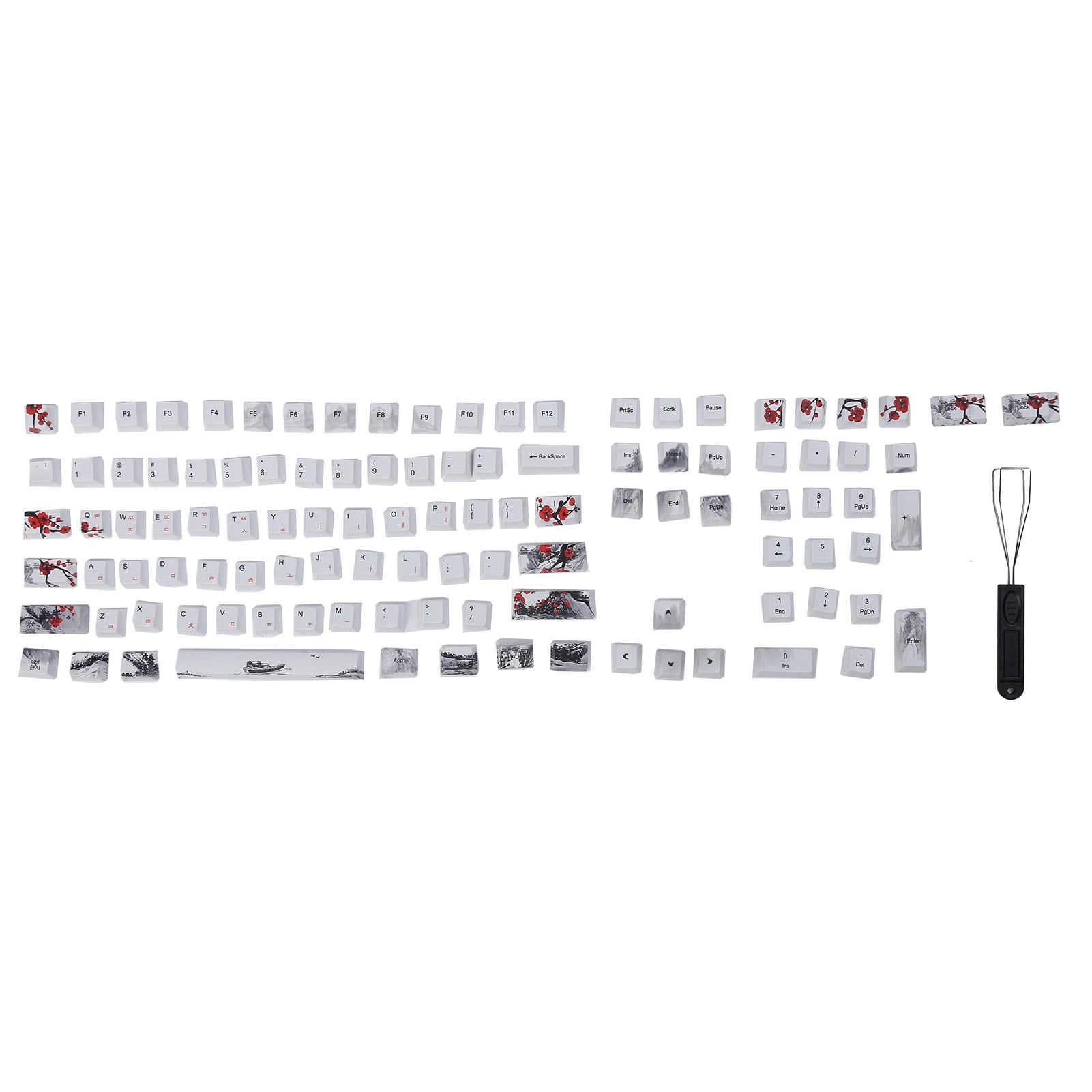 Keycaps PBT 5Sided Sublimation 110 Keys Keyboard Caps for Mechanical ...