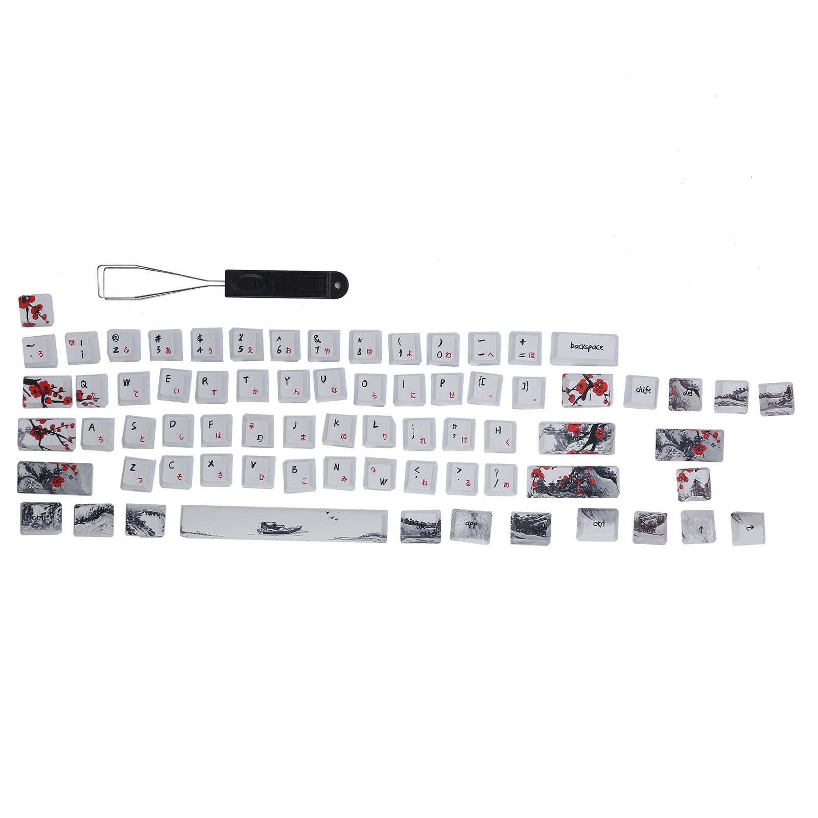 Keycaps PBT 5Sided Sublimation 71 Keys Keyboard Caps for Mechanical ...
