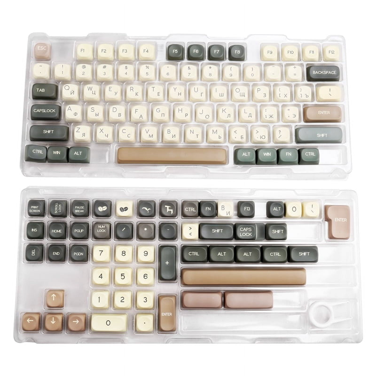 Keycaps PBT Key Cap Fit Laptop PC Game Office Thermally Sublimated ...