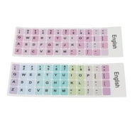 HQRP English QWERTY Laminated Keyboard Stickers for All PC & Laptops ...