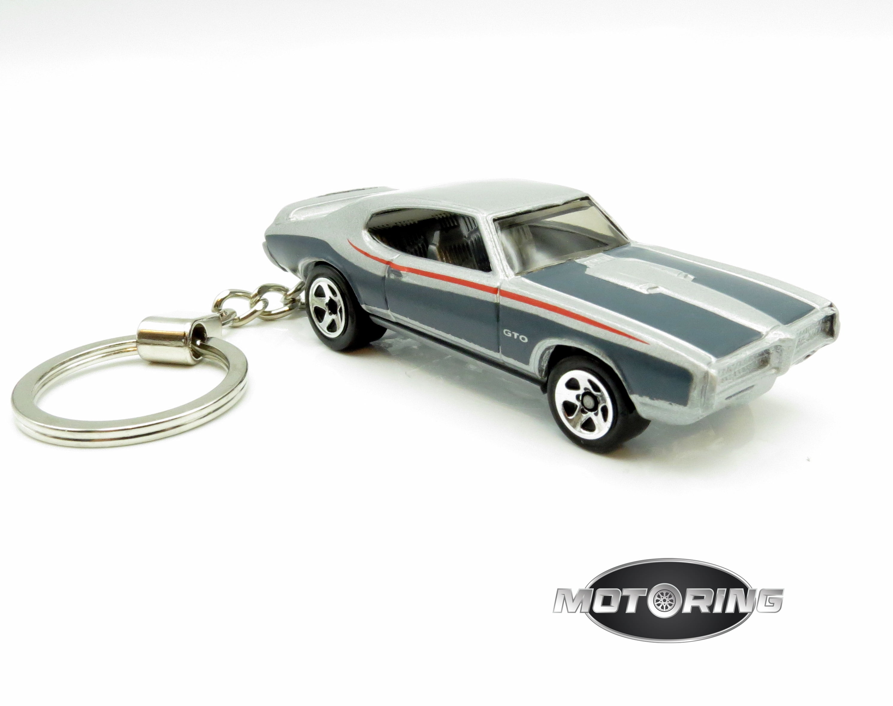 Keychain 1969 '69 Pontiac GTO Gray Grey Car Rare Novelty 1:64 Diecast ...