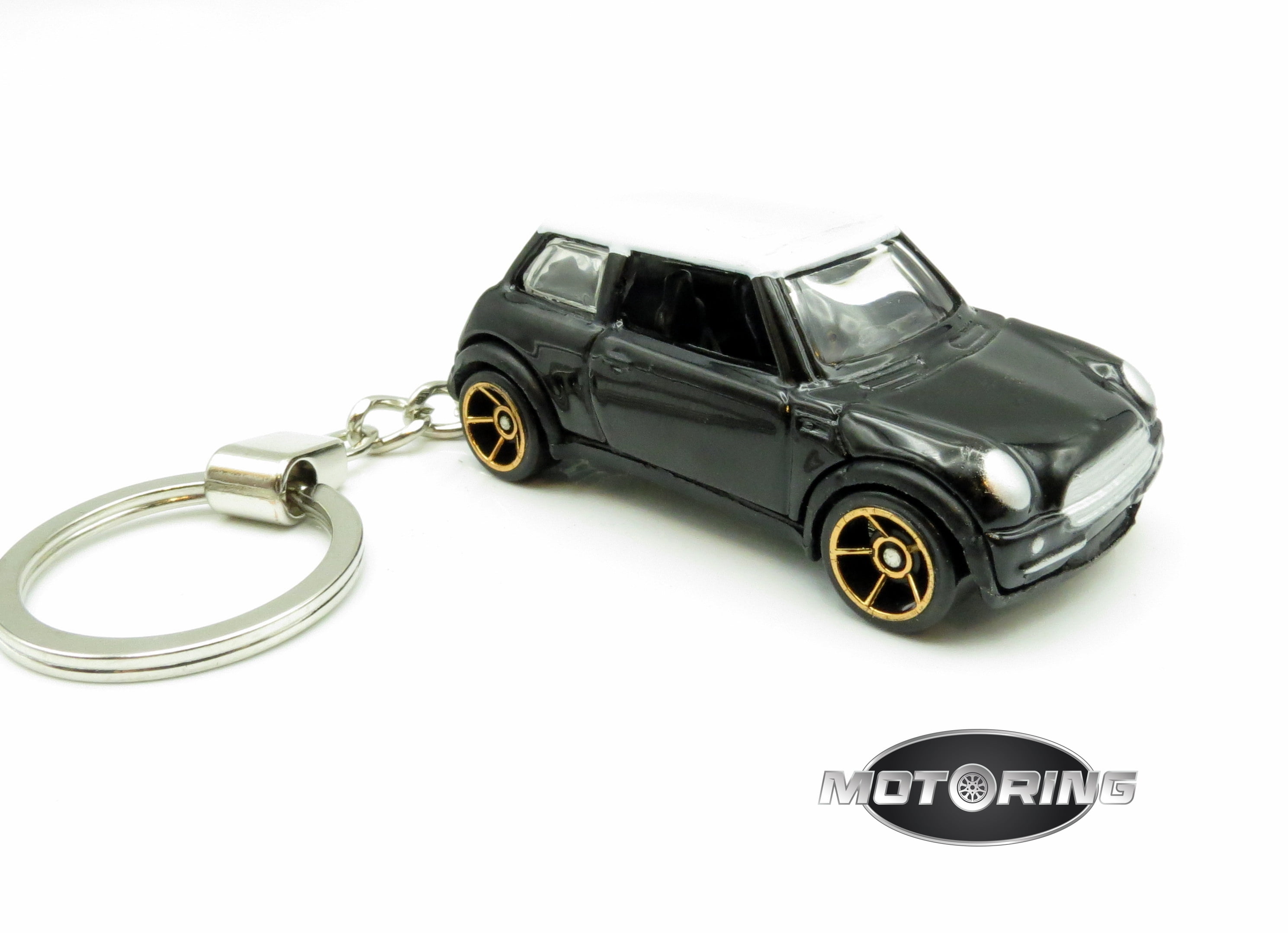 Keychain 2001 '01 Mini Cooper Black Car Rare Novelty 1:64 Diecast Key ...