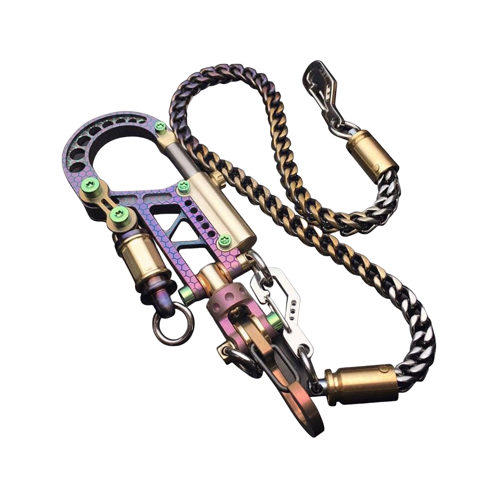 Keychain Bolt Carabiner Plastic Keychain Necklace Intricate ...