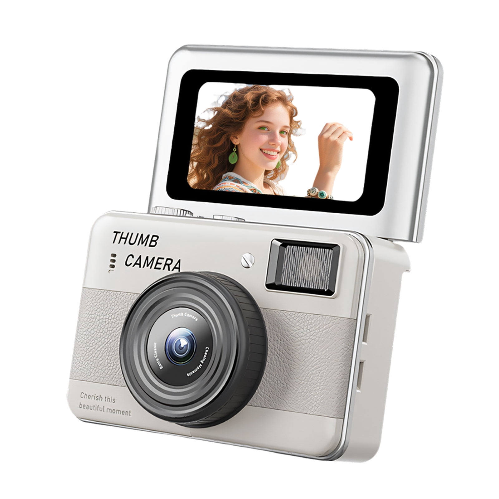 Keychain Camera With 180 Degree flipped Screen And High Brightness Fill ...