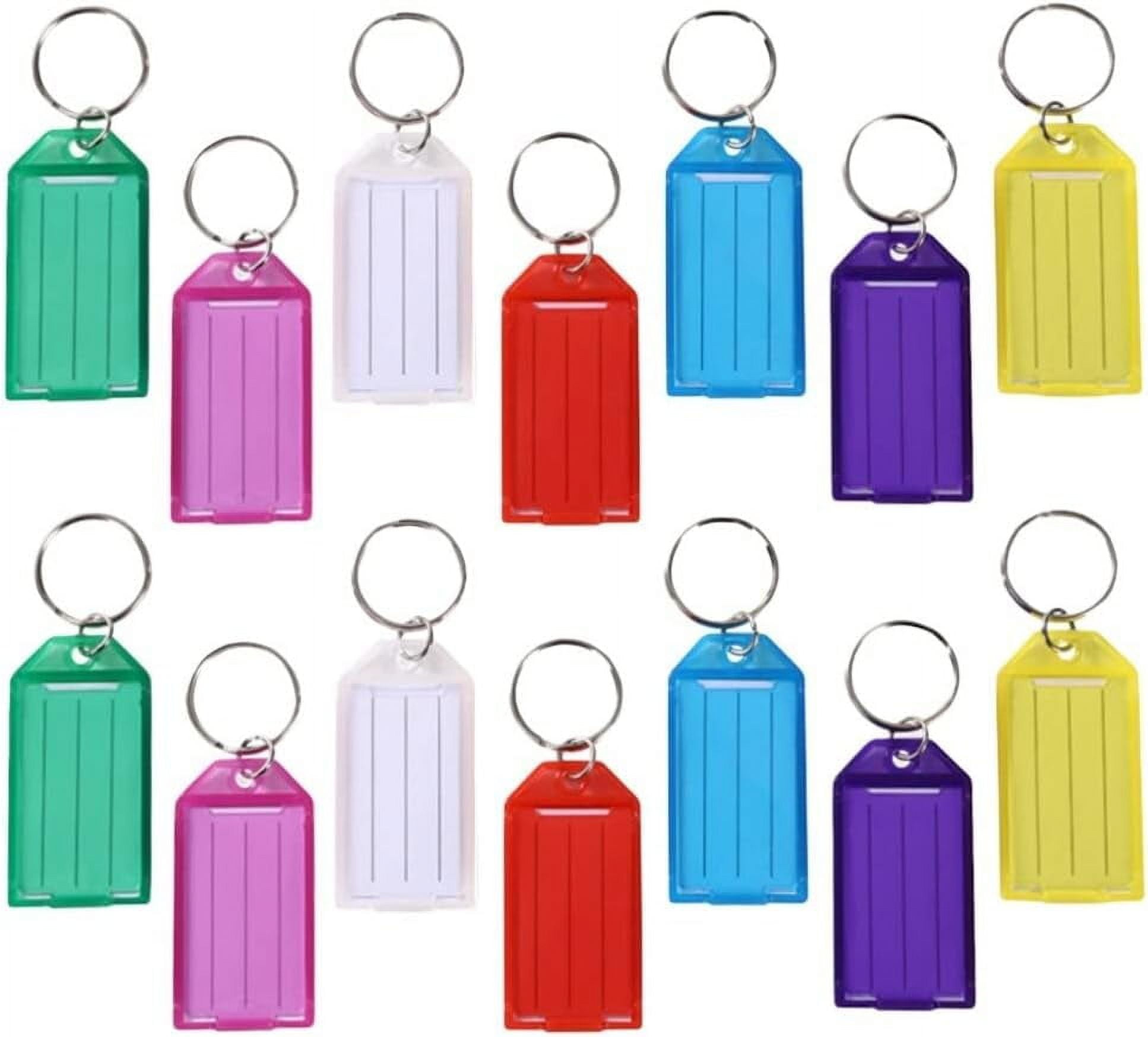 Keychain Chain 50pcs Travel KeychainWindow Keys Identifier Key Tag Classification Plate Number ...