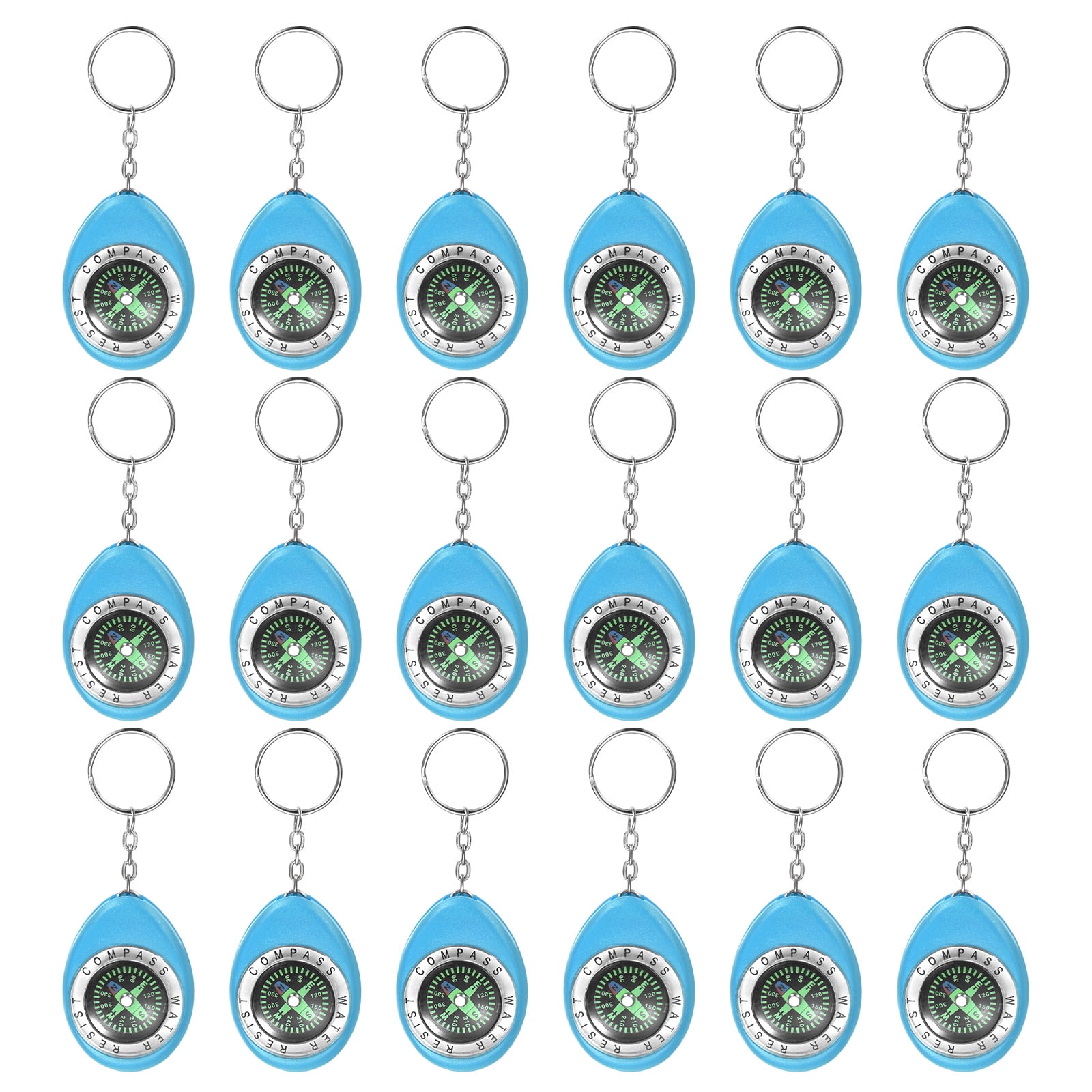 Keychain Compass [18PCS] - Survival Pocket Mini Compass Bulk with Key ...
