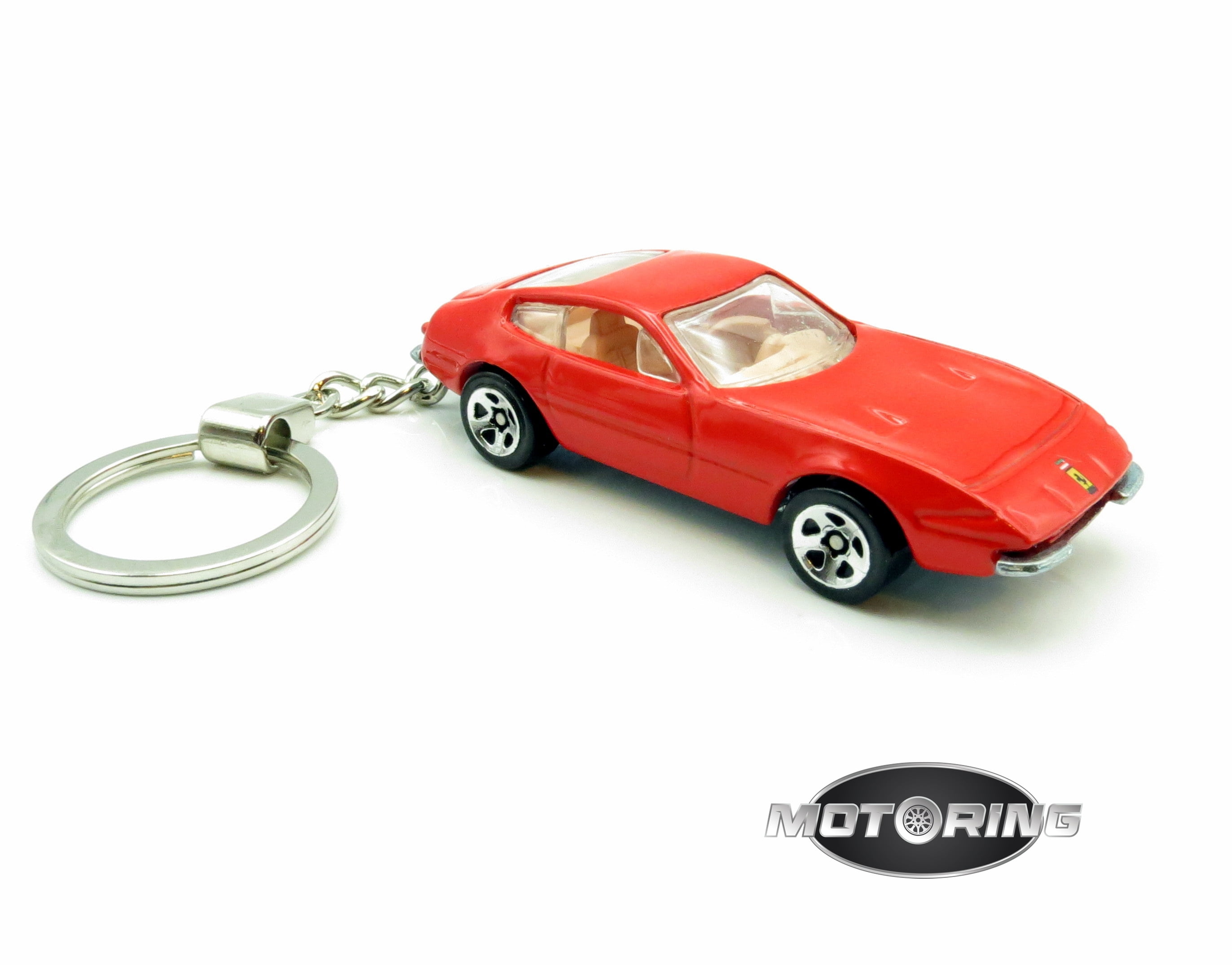 Keychain Ferrari 365 GTB Red Car Rare Novelty 1:64 Diecast - Walmart.com