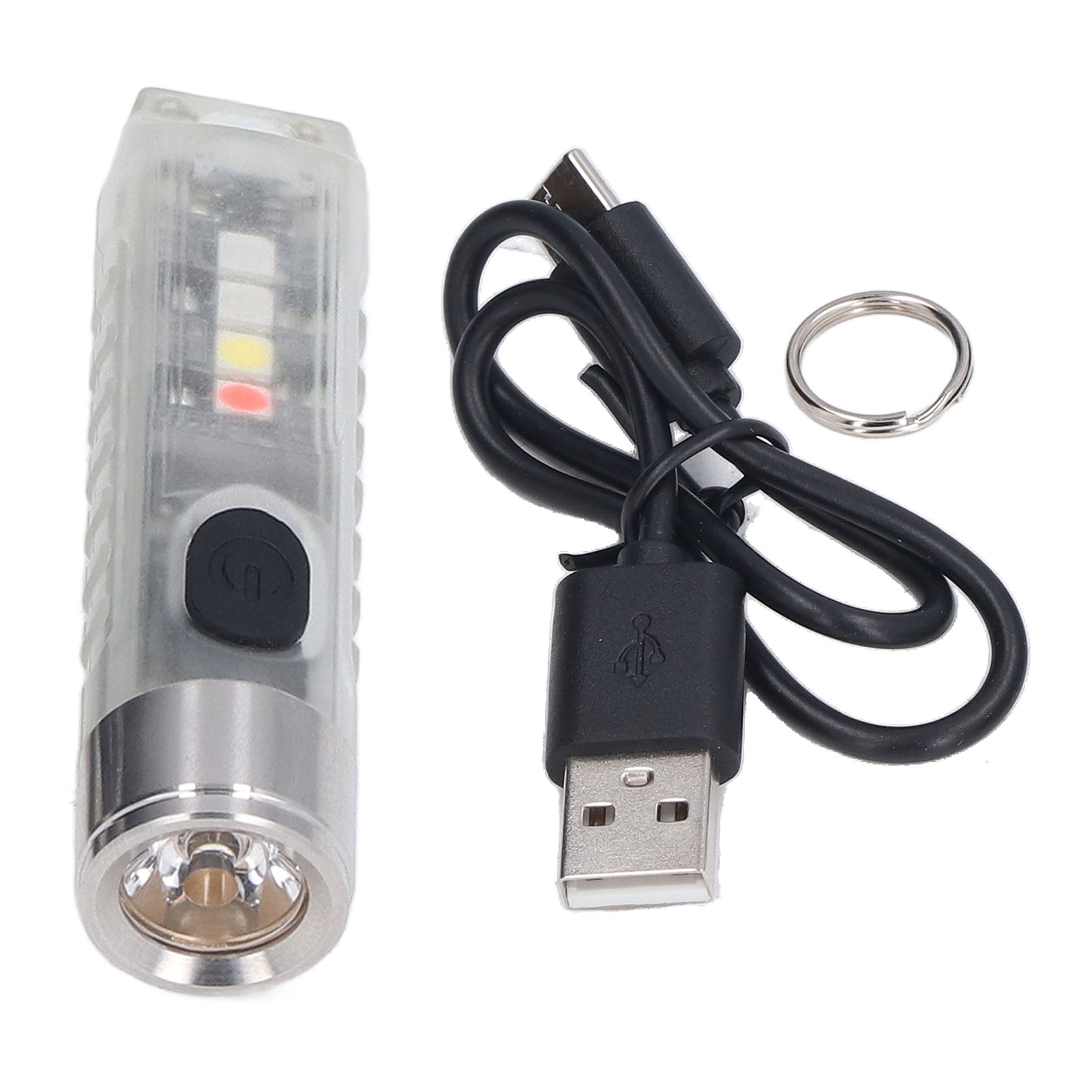 Keychain Flashlight Plastic LED Multifunctional Waterproof Fluorescent ...