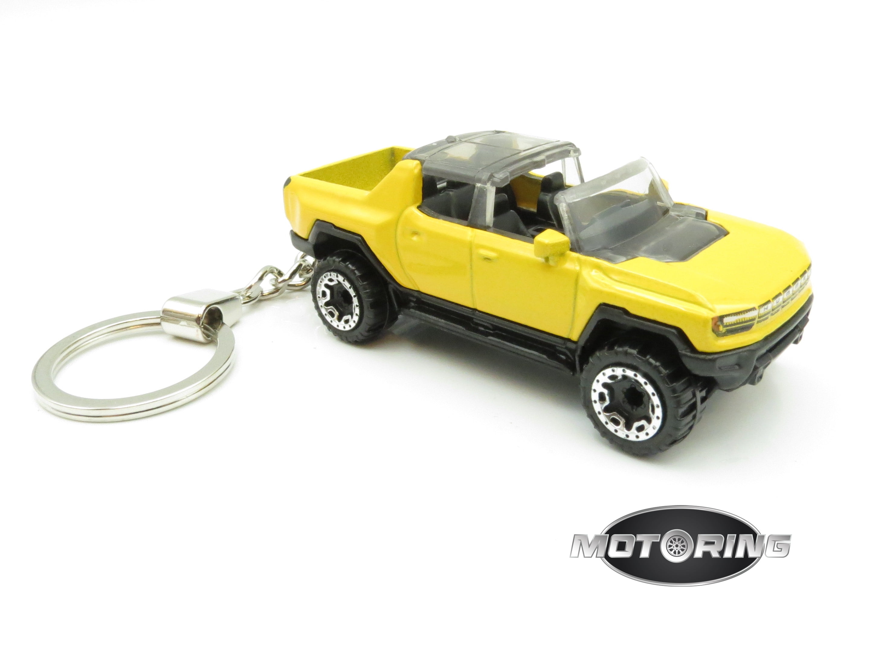 Keychain GMC Hummer EV Yellow SUV Car Truck Rare Novelty 1:64 Diecast ...