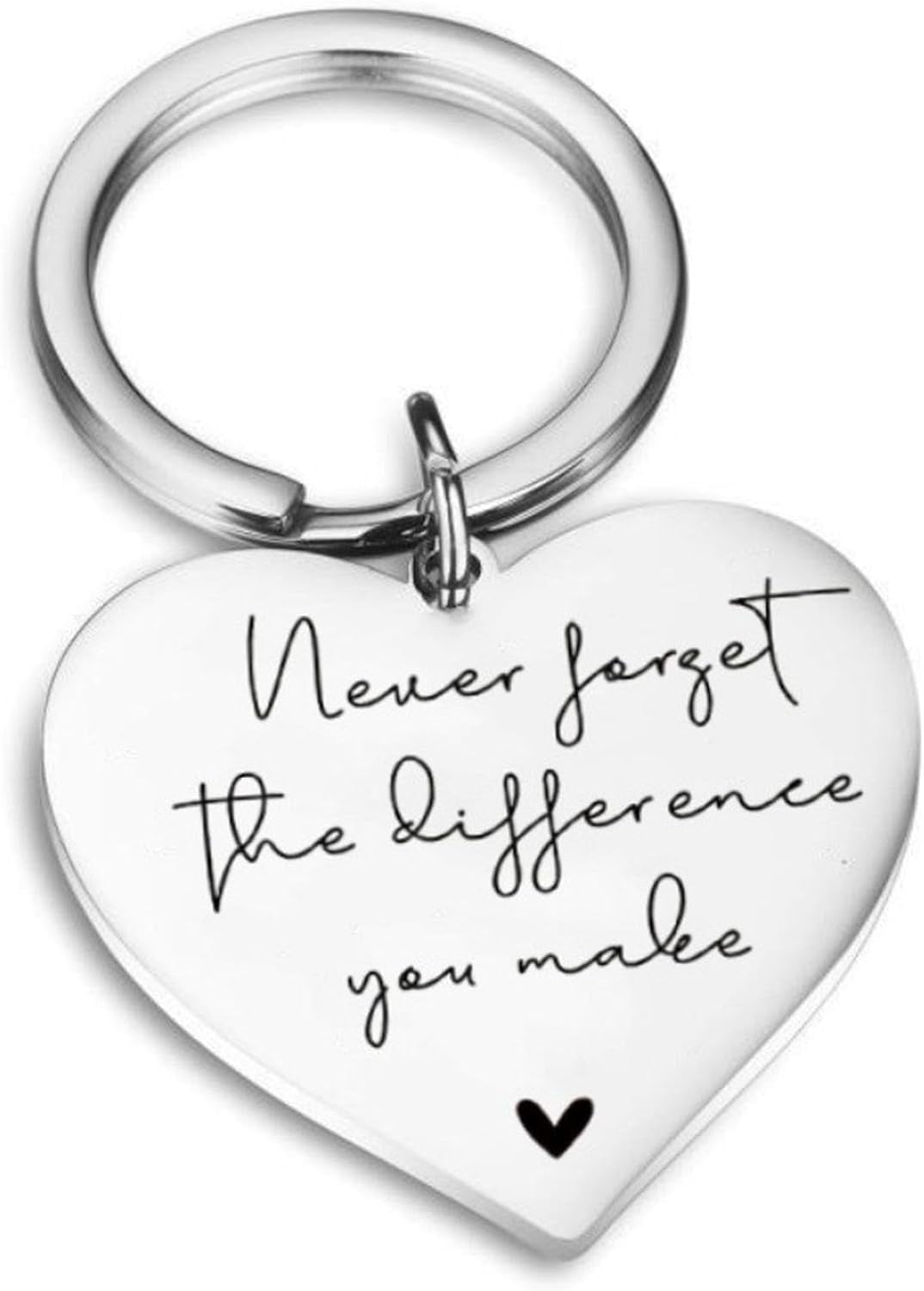 Keychain Gifts Keyring Never Forget The Difference You Make, Thank You ...