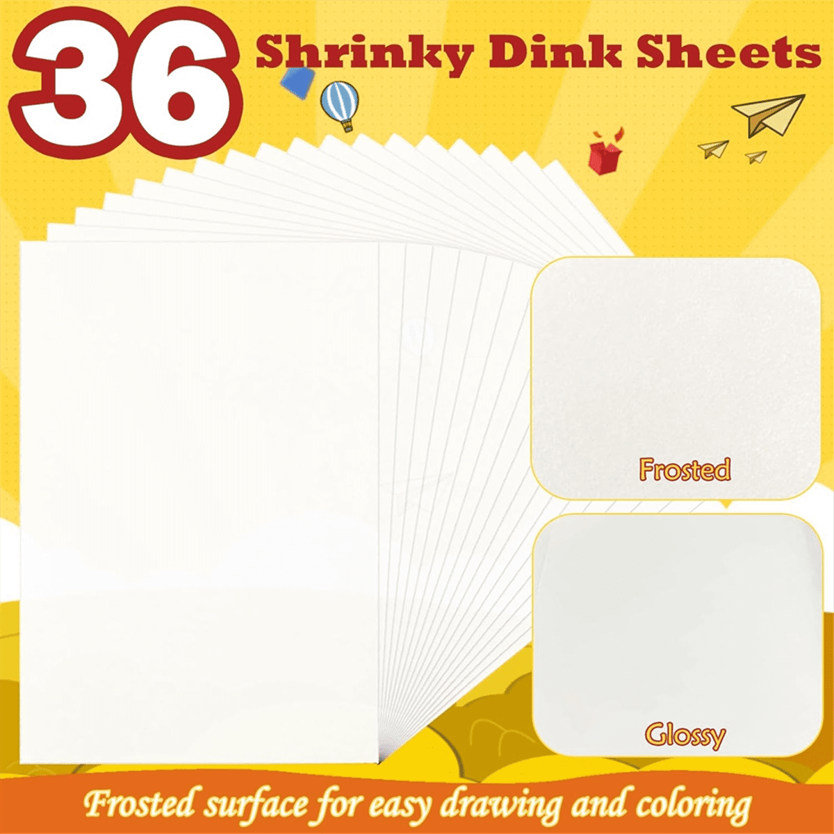 Keychain Kit with Shrink Paper + Accessories, ShrinkArt Shrink Plastic ...