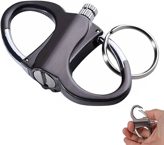 Keychain Lighter Match Strike,Outdoor Adventure Key Chain Lighter,Metal ...