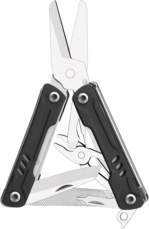 Keychain Multitool, Mini Sailor Scissors, 10 in 1 Mini Multitool with ...