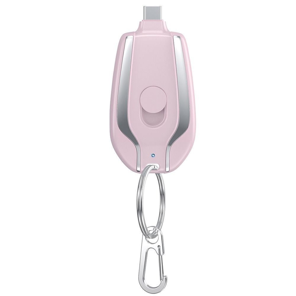 Keychain Portable Charger for iPhone, 2000mAh Mini Power Emergency Pod ...