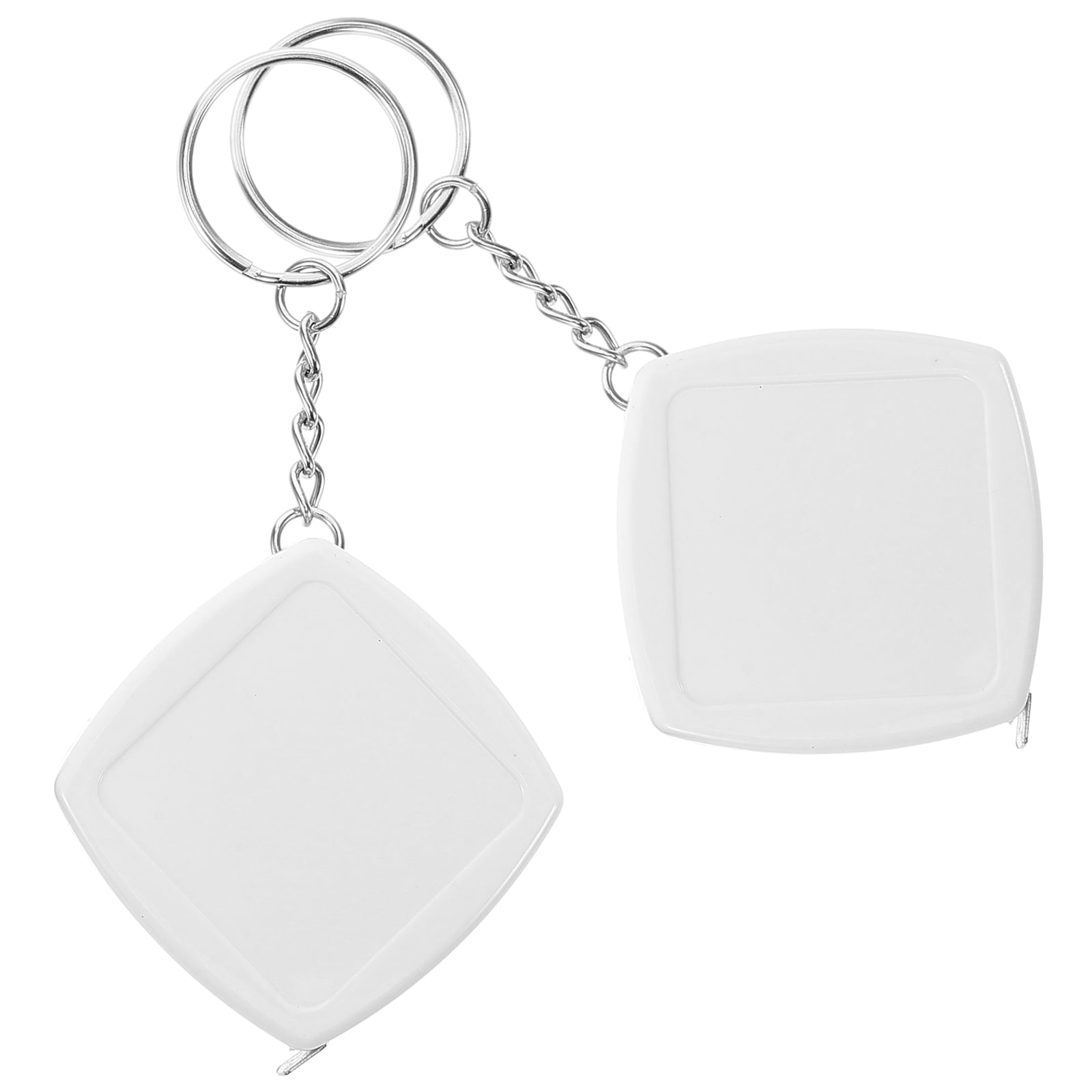 Keychain Small Tape Measure Pocket Steel Ruler White Abs 4.30X4.30X1 ...