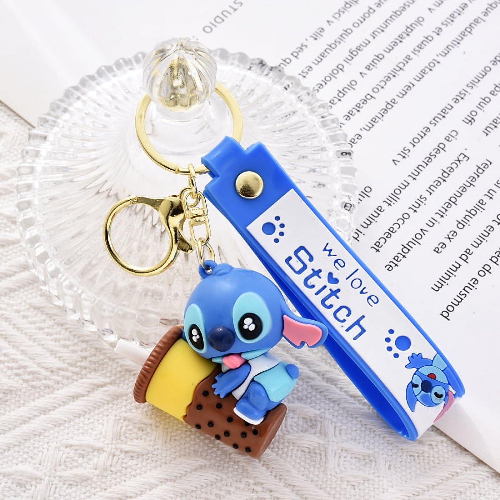 Keychain, Stitch Keychain Doll, Soft Rubber Car Cartoon Gift, Street ...