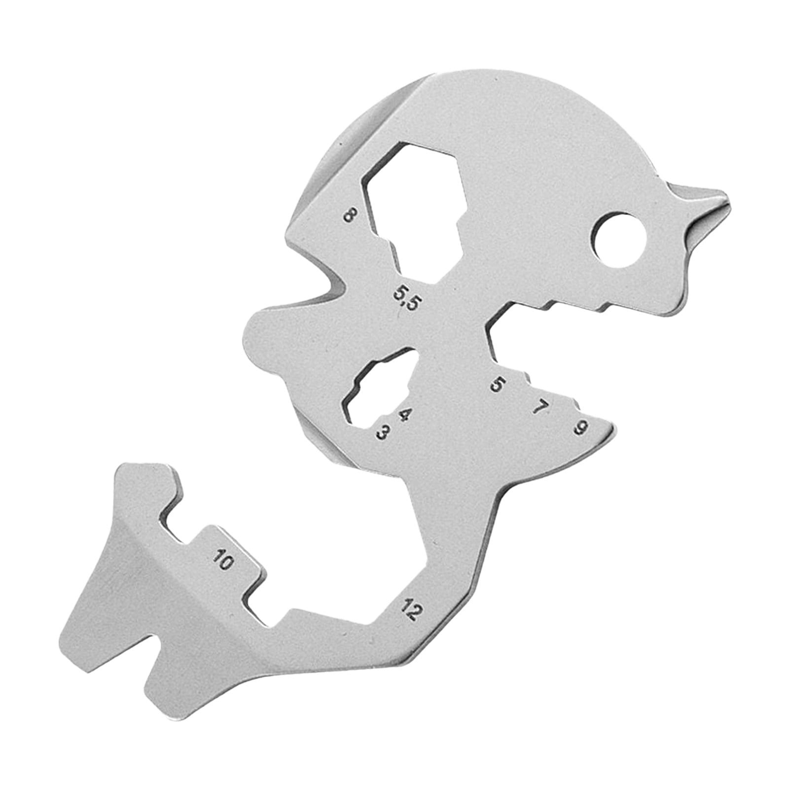 Keychain Tool Stainless Steel EDC Gadget 6 Tools In 1 Screw Driver ...