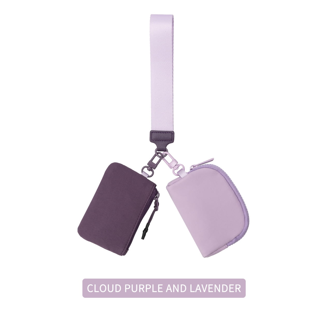 Keychain Wallet - Mini Zip Around Wristlet Wallets for Women ...