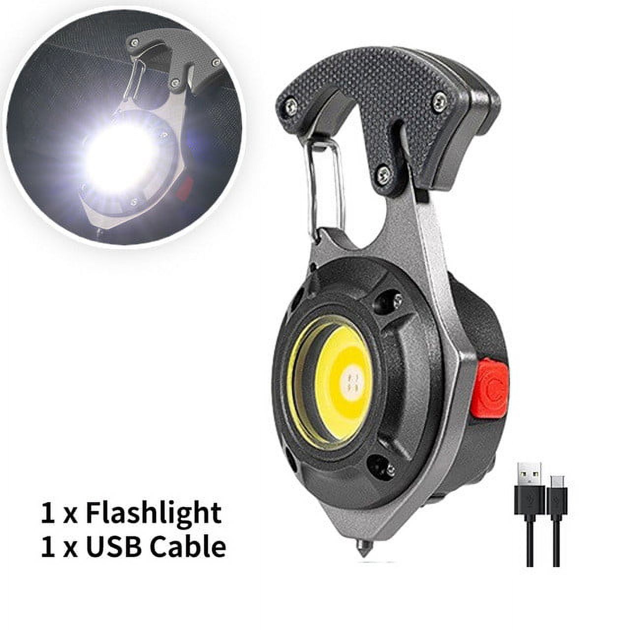 Keychain Work Light, Keychain Flashlights 4 Light Modes, Lumens Bright ...