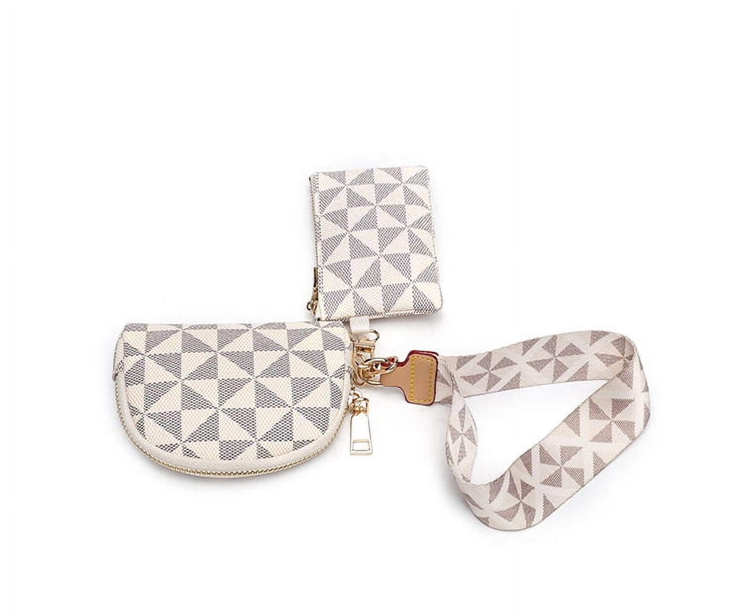 Keychain Wristlet Wallets for Women Leather Coin Purse Dual Pouch ...