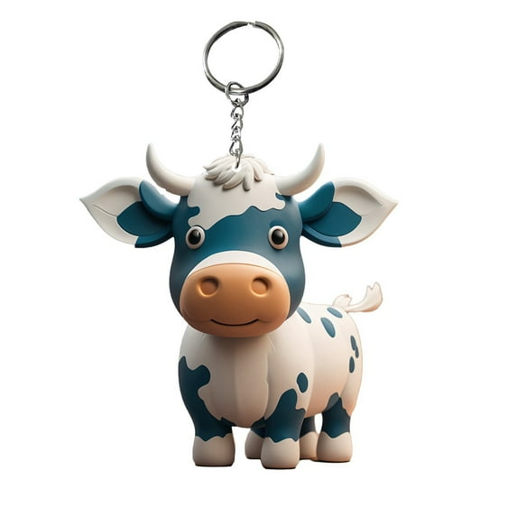 Keychain Yannianjz Cow Keychain, Cute Yak Pendant Keyring with Acrylic ...
