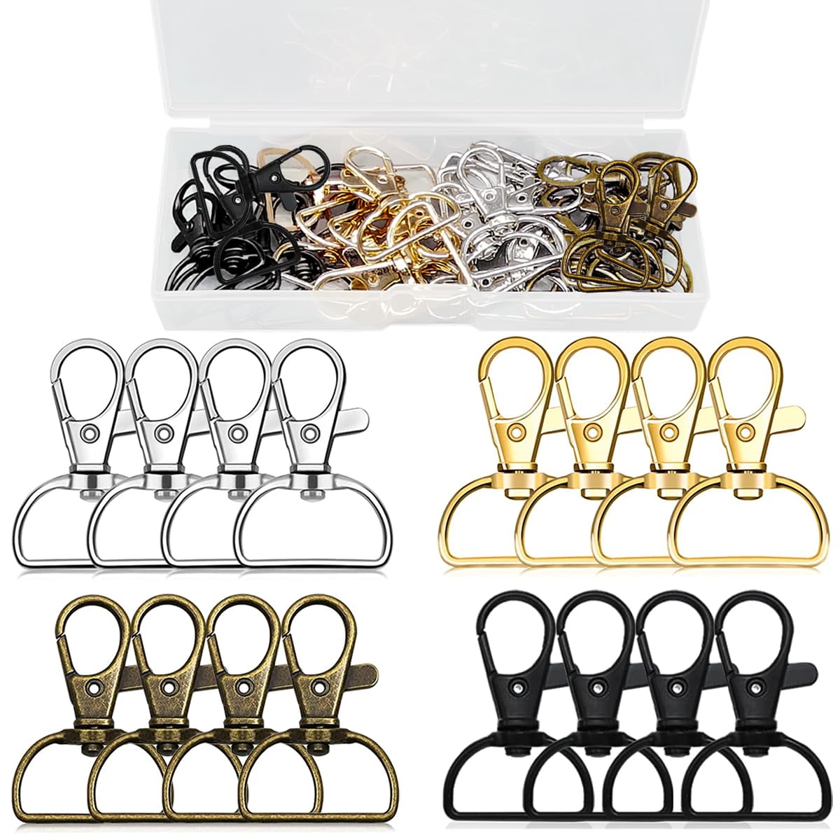 Macrame Keychain Crafts with D Rings Hook - Walmart.com