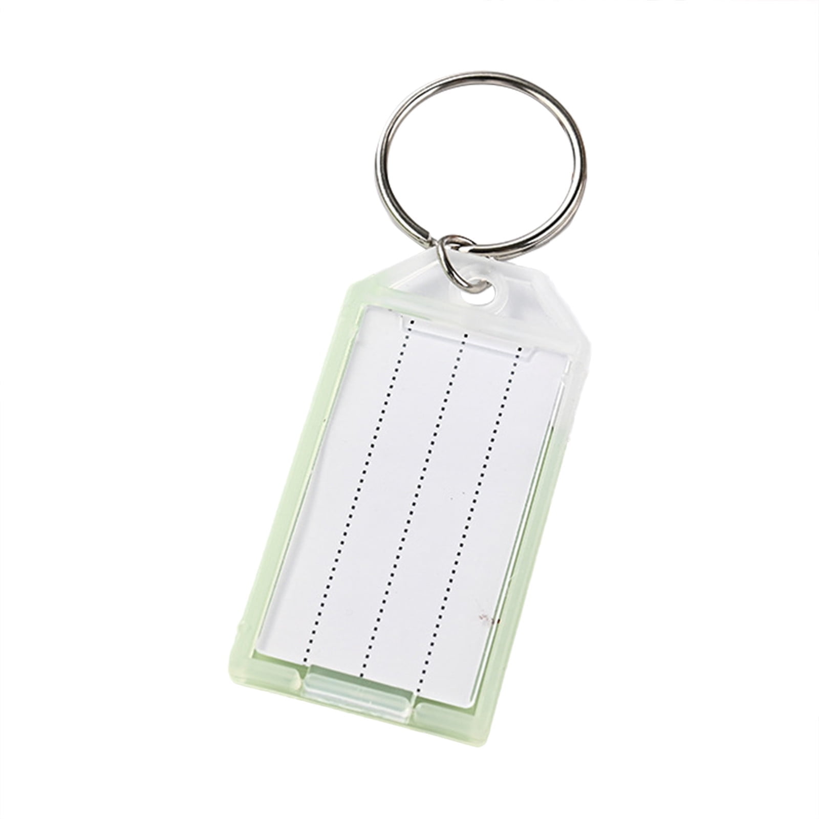 Keychains 10 Pack Double Ring Clamshell Colored Plastic Sorting Label ...