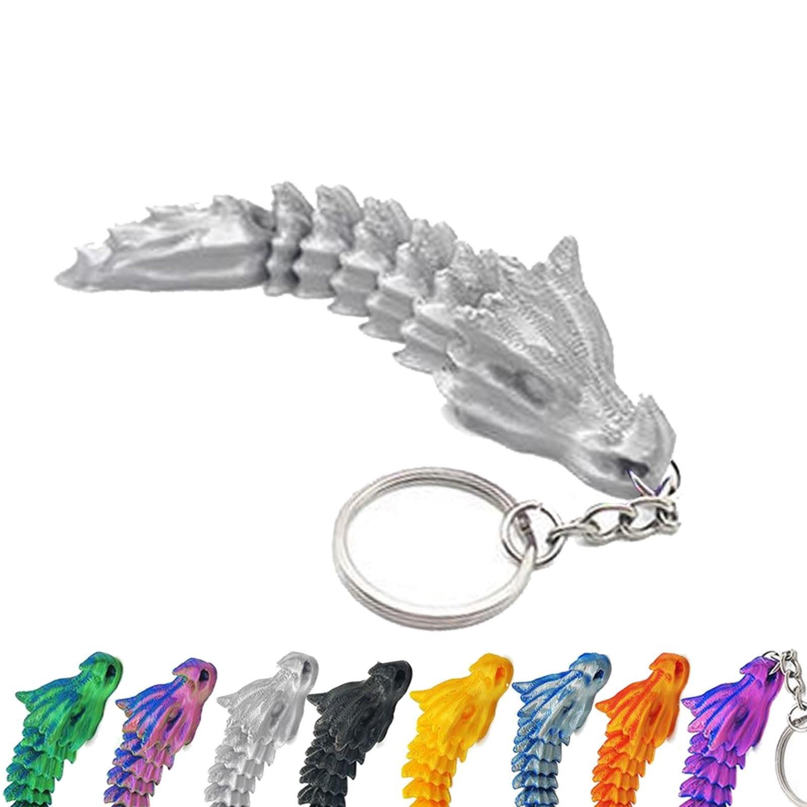 Keychains,Bone Dragon Keychain Skeleton Dragon Sensory Executive Desk ...