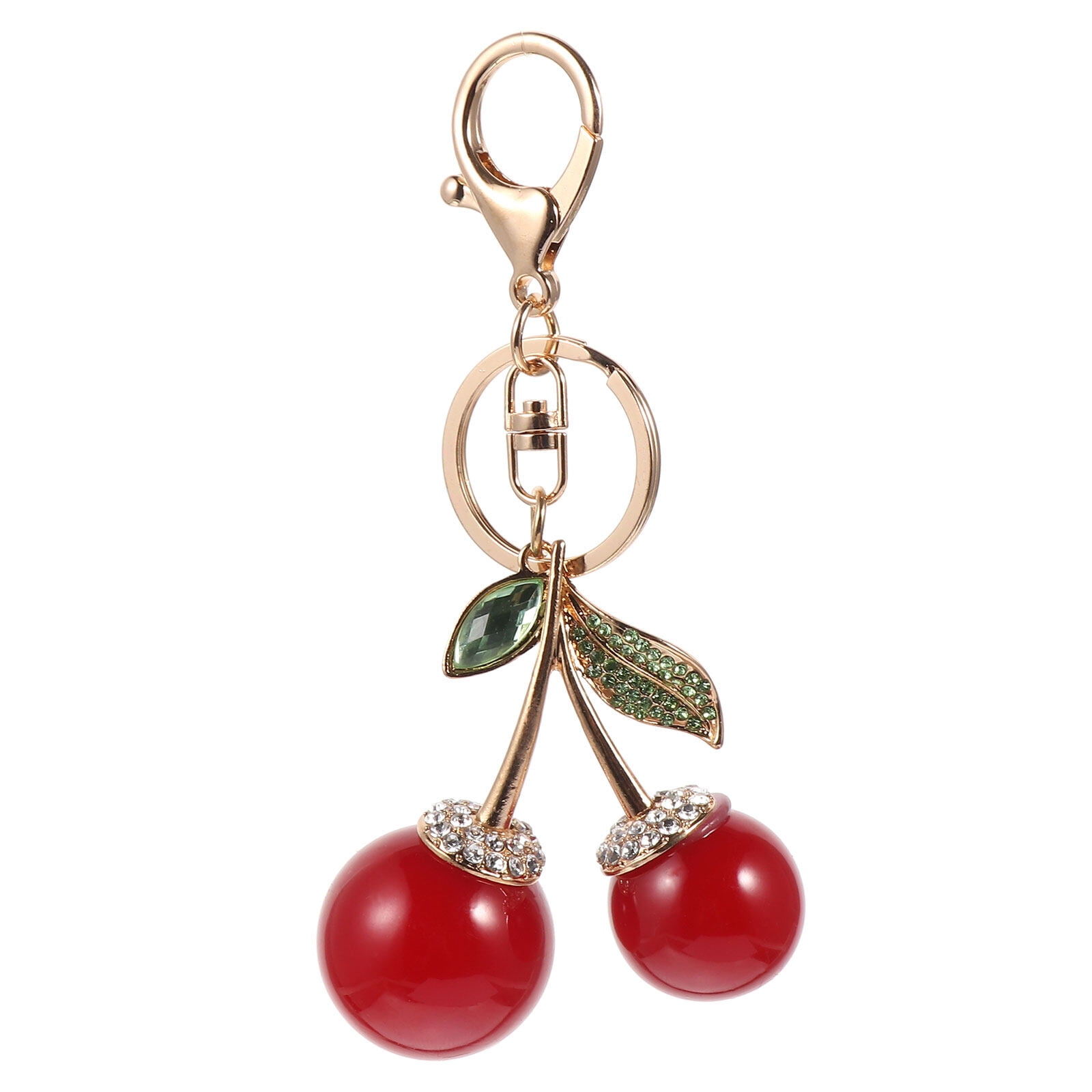 Tineasur 1Pc Adorable Red Cherry Keychain Pendant for Keys and Bag ...