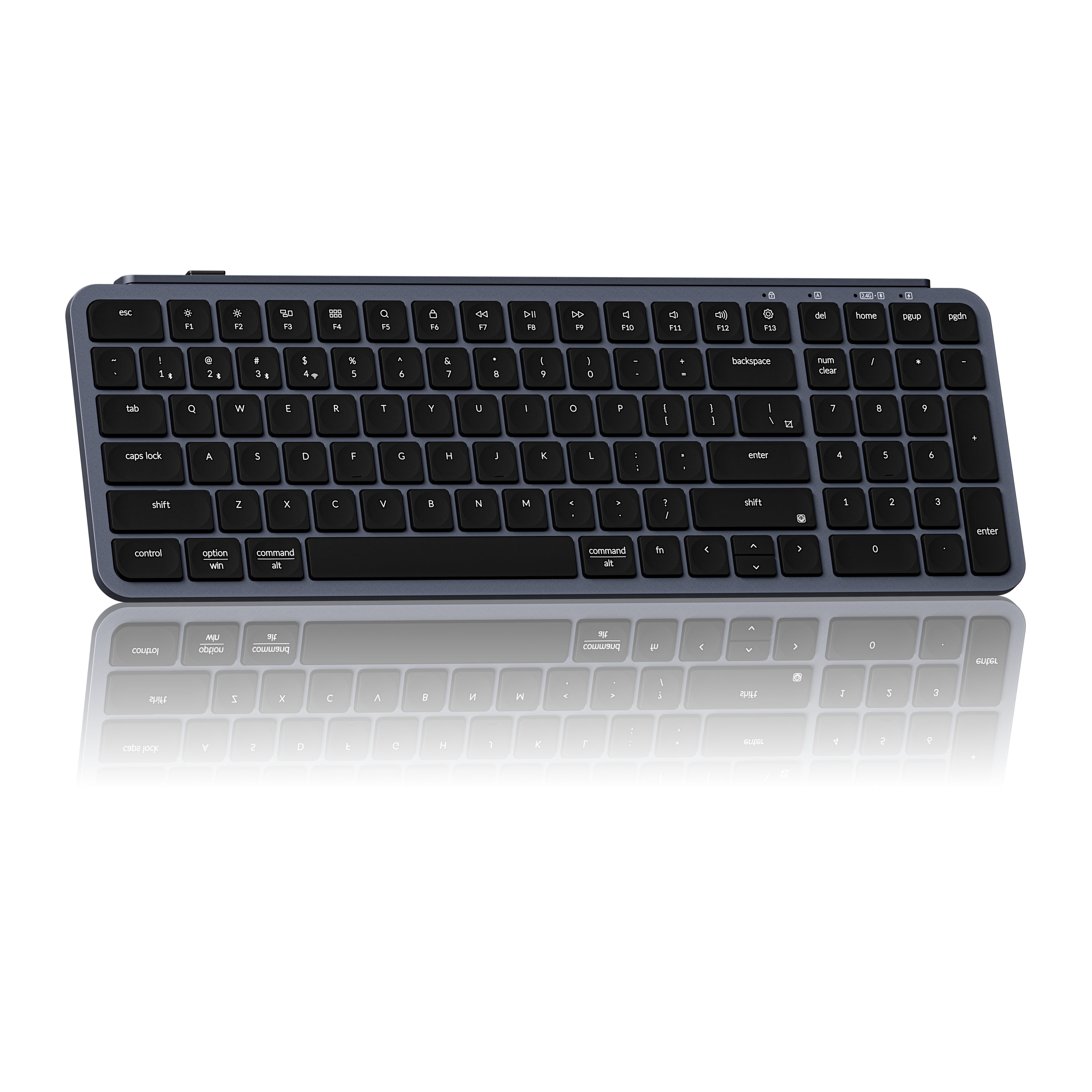 Keychron B2 Pro 96% Layout Ultra-Slim Wireless Bluetooth 2.4 GHz/Wired ...