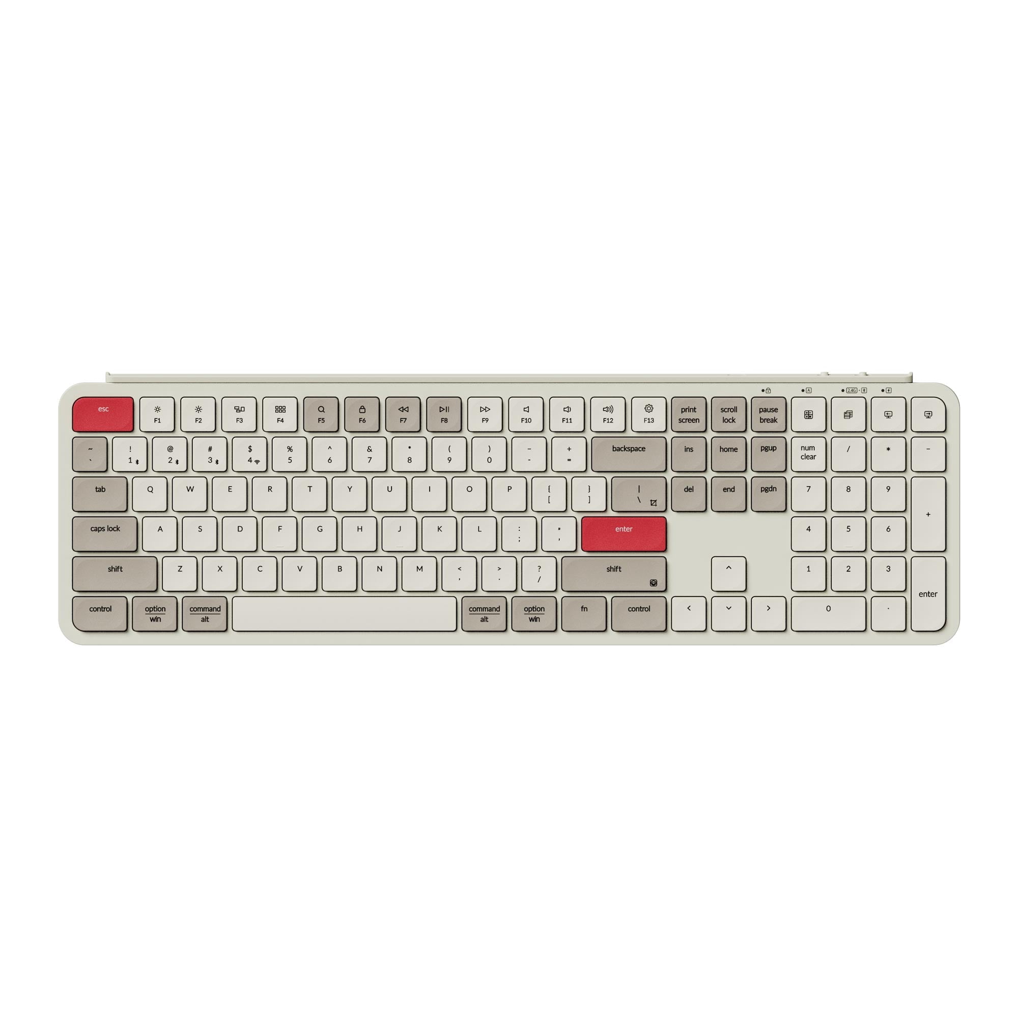 Keychron B6 Pro 100% Layout Ultra-Slim Wireless Bluetooth 2.4 GHz/Wired ...