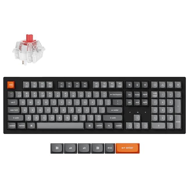 Keychron K10M-H1 K10 Max Swappable RGB Backlight Switch Keyboard - Red ...