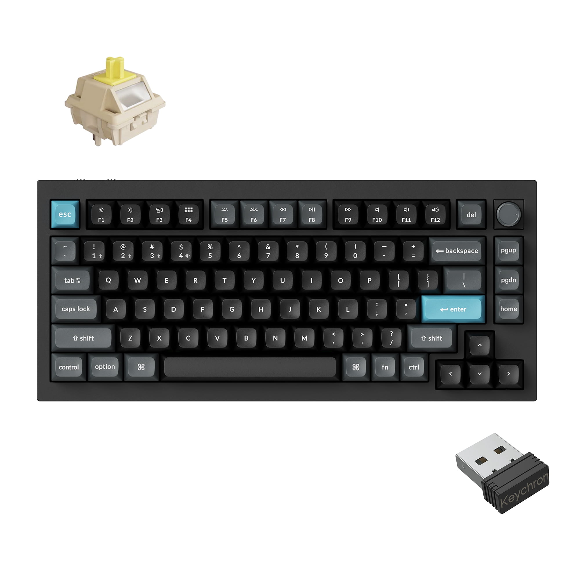 Keychron Q1 Ultra 8K 75% Wireless Mechanical Keyboard, Aluminum Hot ...