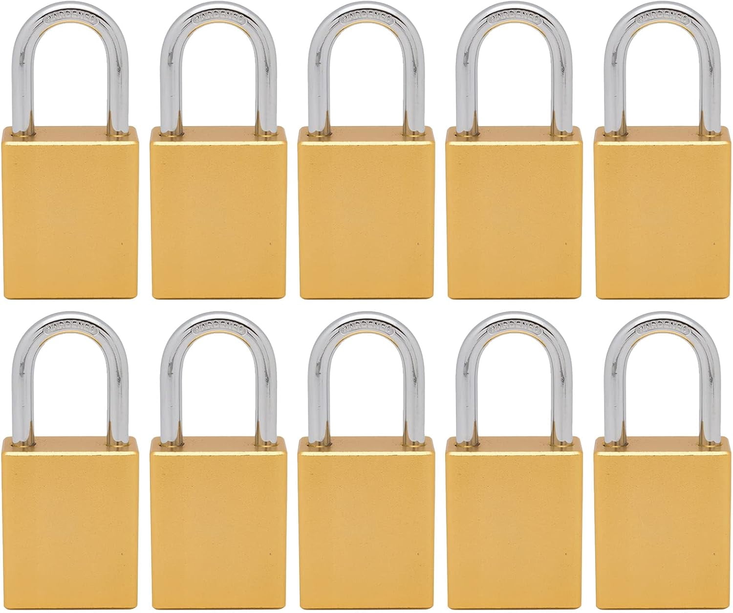 Keyed Alike Aluminum Alloy Lockout Tagout Padlock (10, Yellow ...