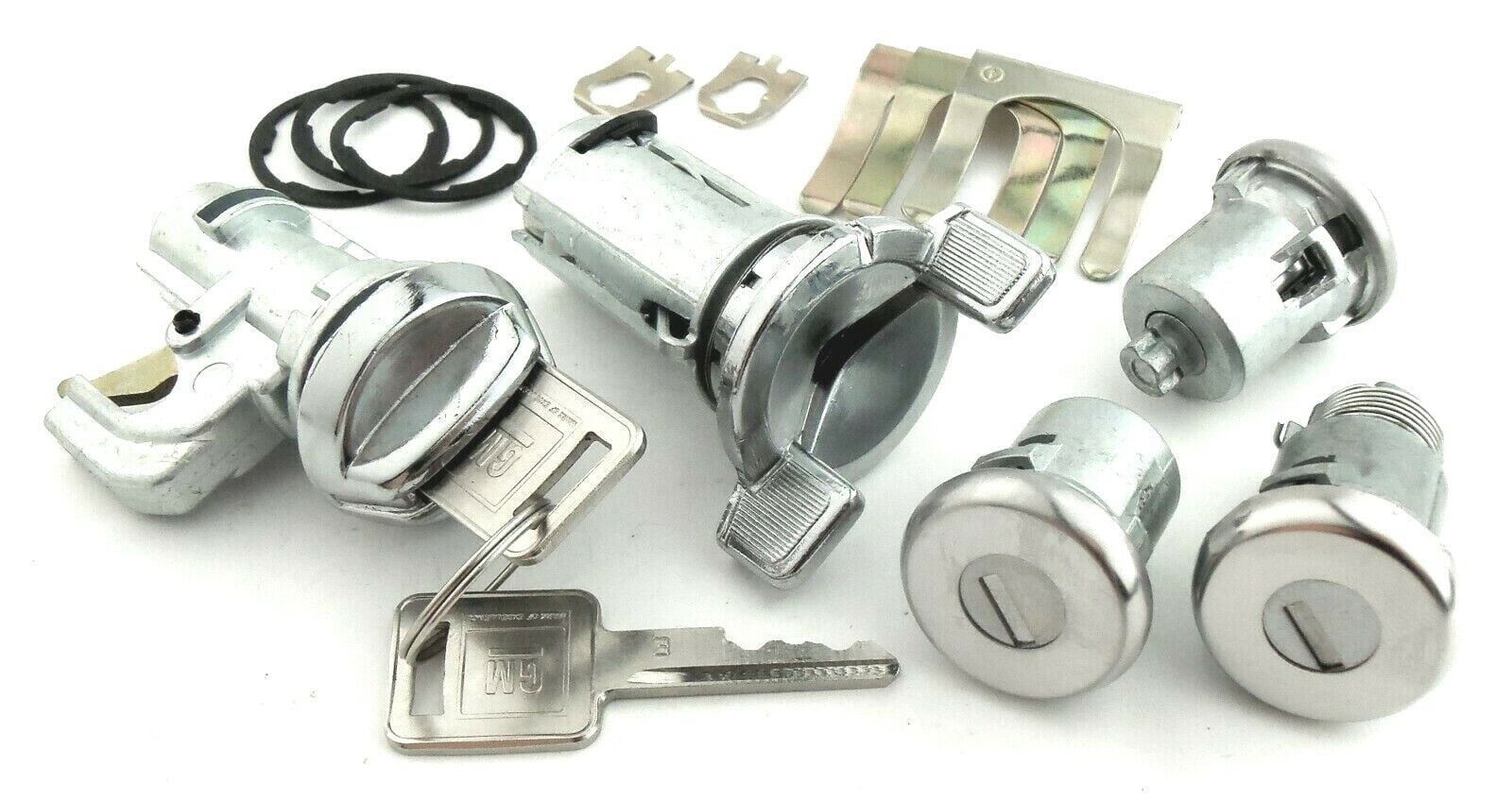 Keyed Alike Ignition Door Trunk & Glovebox Lock Set 1974-1978 Pontiac ...