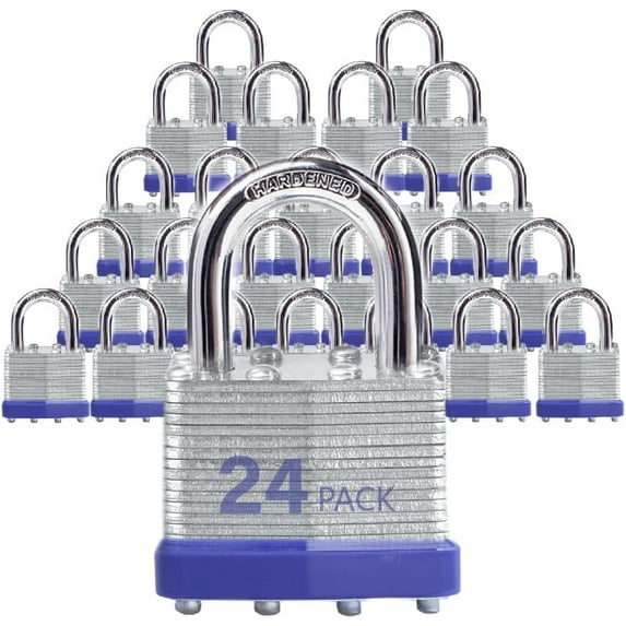 Keyed Alike Laminated Keyed Padlocks with Normal Shackle, 24 , for Hasp ...