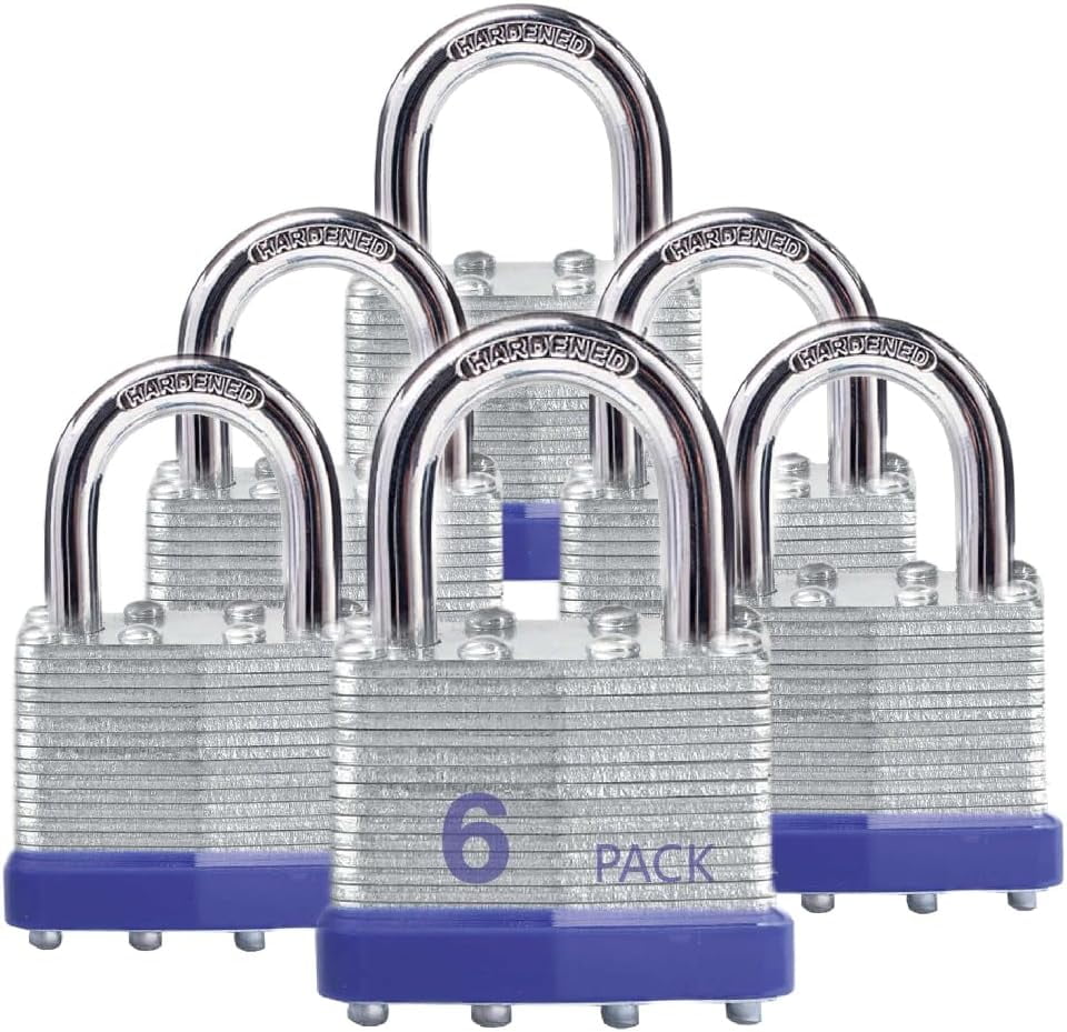 Keyed Alike Laminated Keyed Padlocks with Normal Shackle, 6 , for Hasp ...