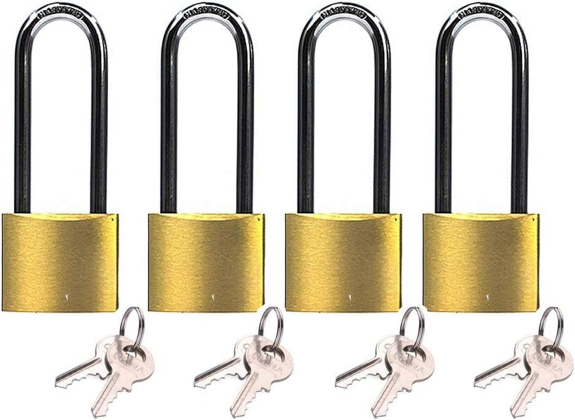 Keyed Alike Solid Brass Padock 1-9/16-inch(40mm) Pin Tumbler Padlock ...