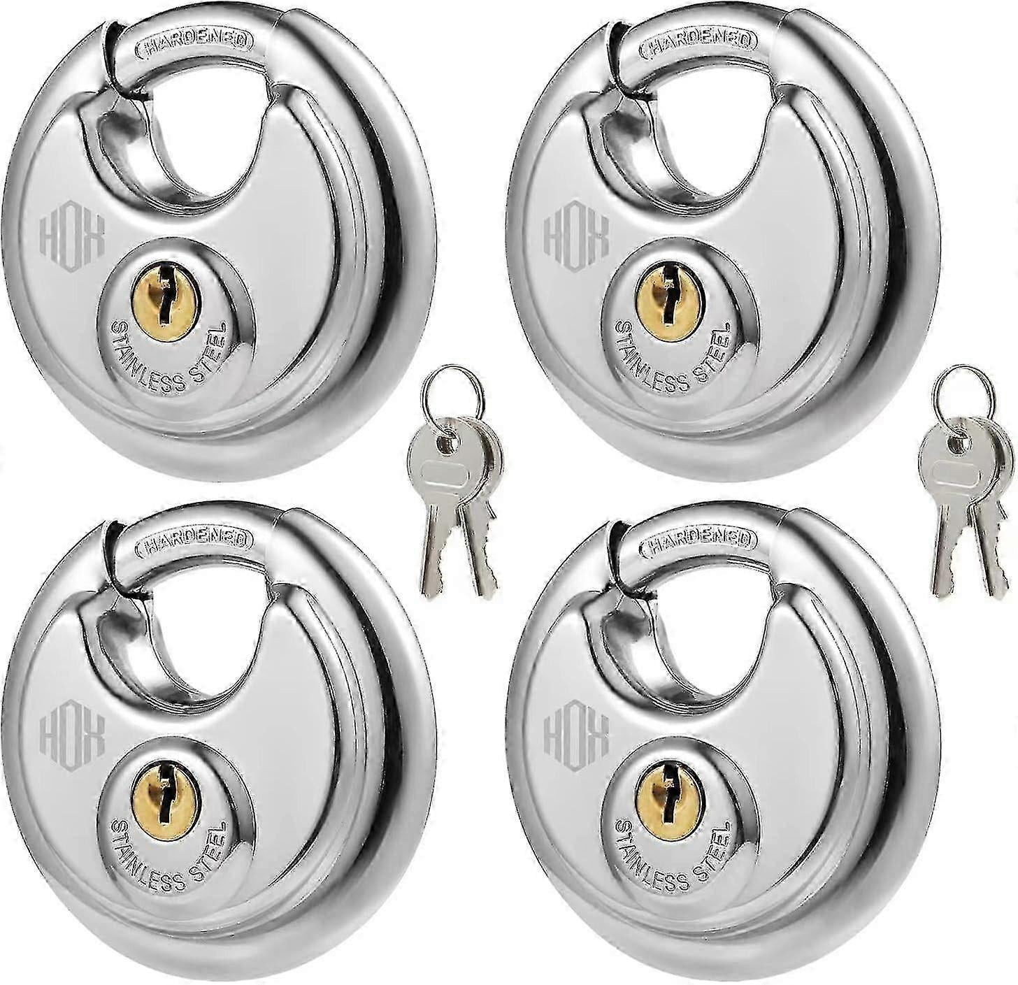 Keyed Disc Padlock, Stainless Steel Keyed-alike Padlocks, Heavy Duty ...