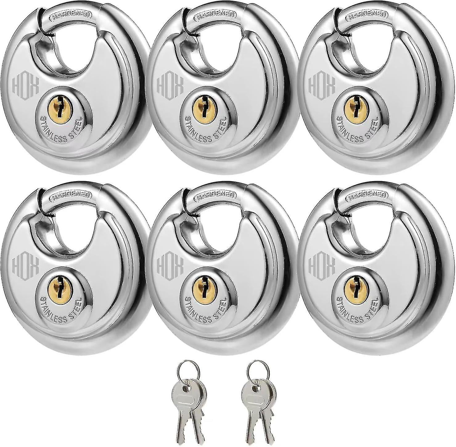 Keyed Disc Padlock, Stainless Steel Keyed-alike Padlocks, Heavy Duty ...