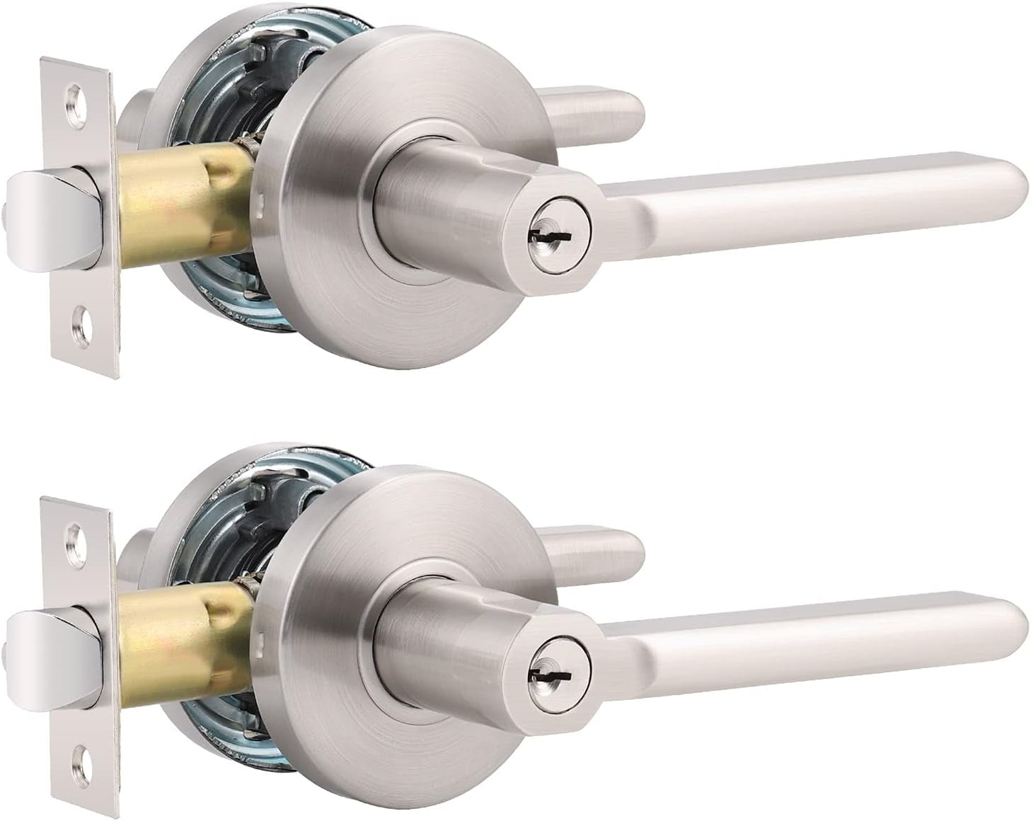 Keyed Entry Door Lever, Keyed Alike Door Handle with Lock for Interior ... Keyed Entry Door Lever, Keyed Alike Door Handle with Lock for Interior ...