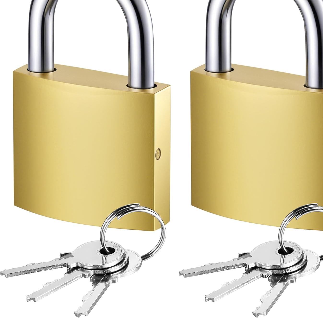 Keyed Padlocks, Waterproof Lock with Keys for Backpack, Luggage, Locker ...