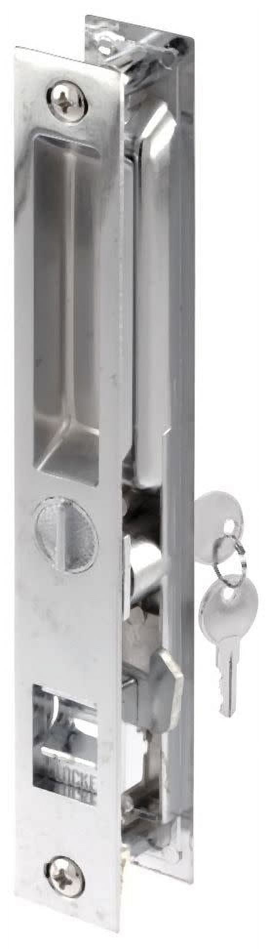 Keyed Sliding Door Flush Latch Handle Set, 6-5/8 in., Diecast ...