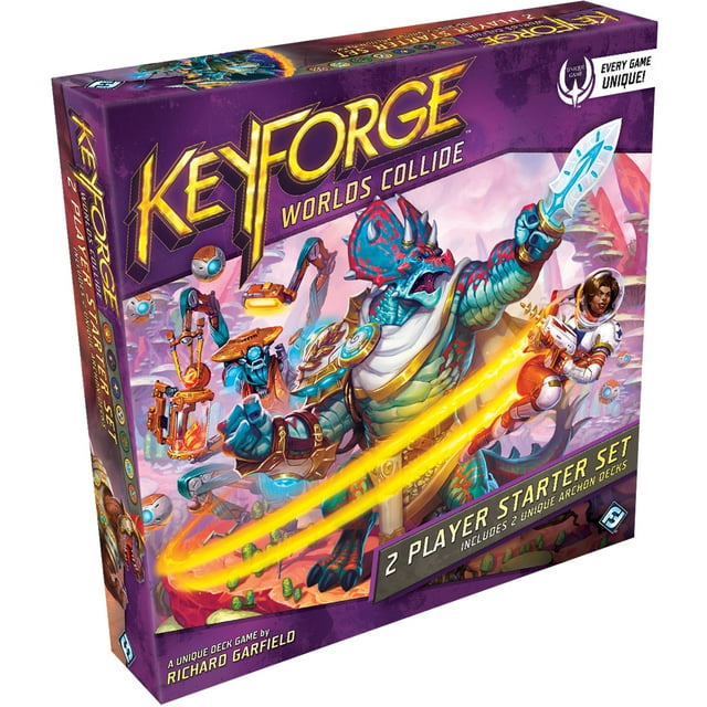 Keyforge: Worlds Collide Unique Deck Game Two-Player Starter Set - Walmart.com