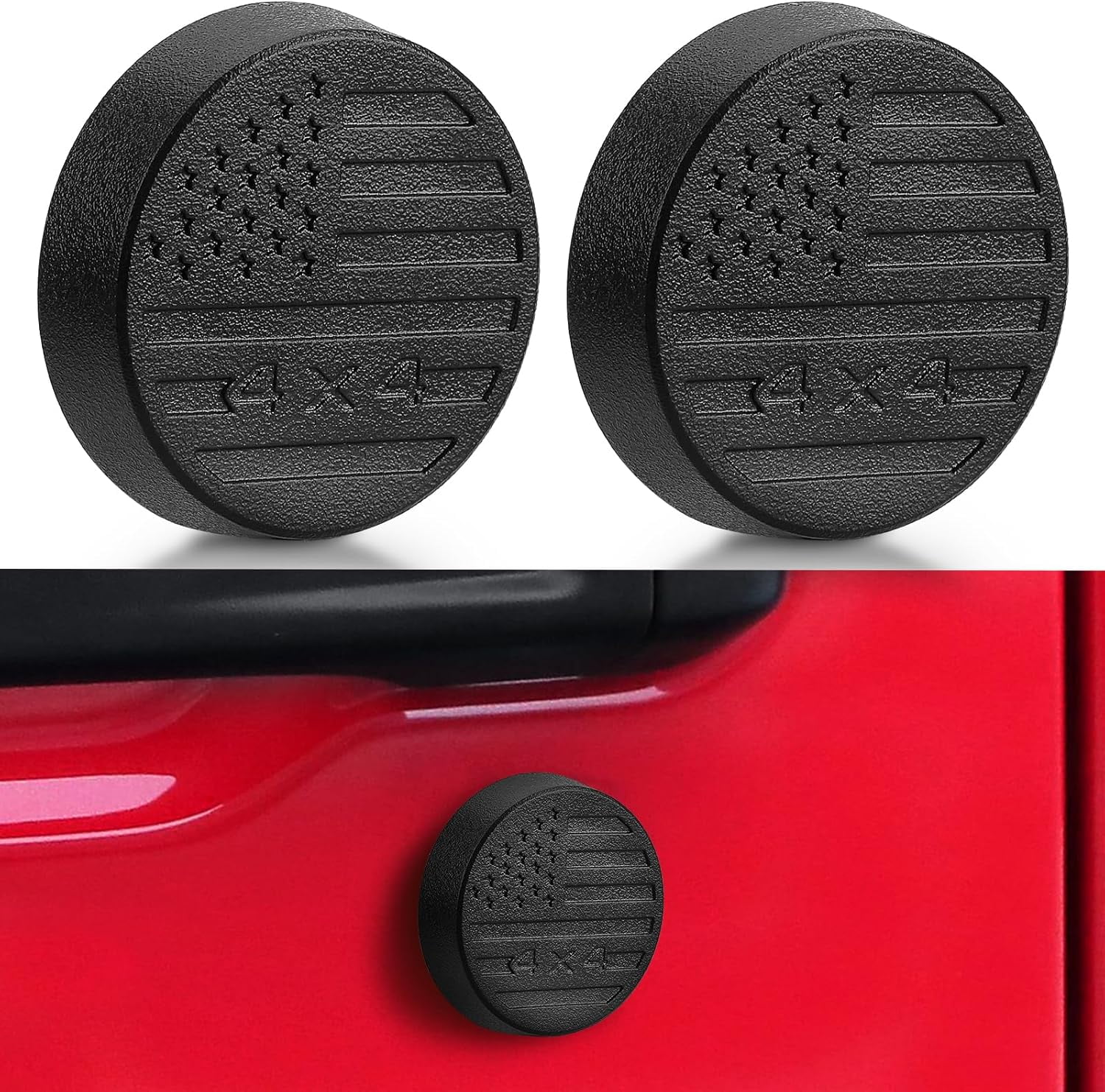Keyhole Covers Compatible with 2018-2025 Jeep Wrangler JL and Gladiator ...
